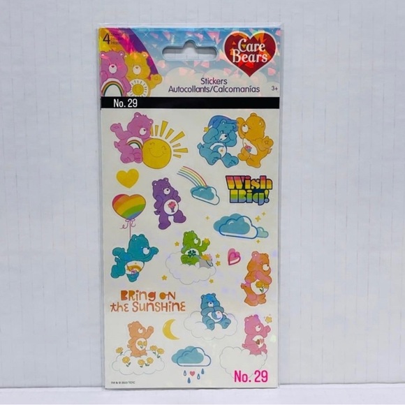 Care Bears | Toys | Care Bears Stickers 4 Sheets | Poshmark